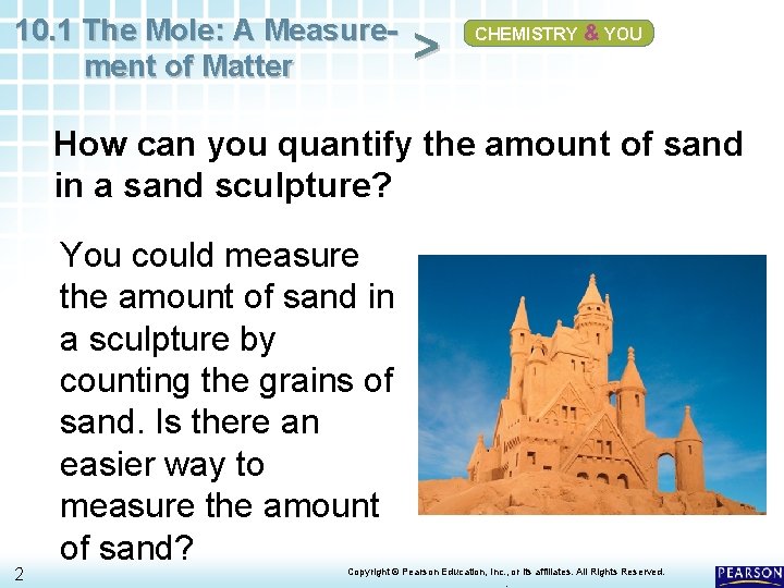 10 1 The Mole A Measurement of Matter