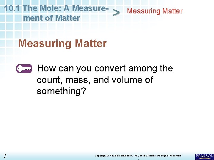 10 1 The Mole A Measurement of Matter