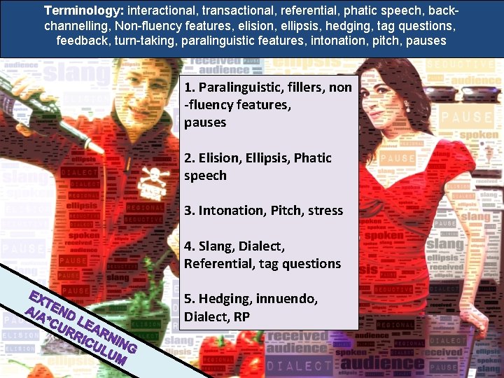 Terminology interactional transactional referential phatic speech ...