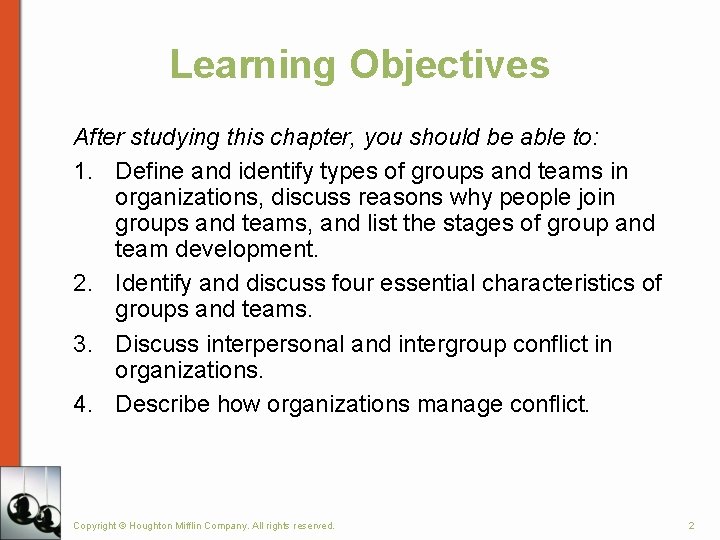 Chapter Nineteen Managing Work Groups and Teams Slide