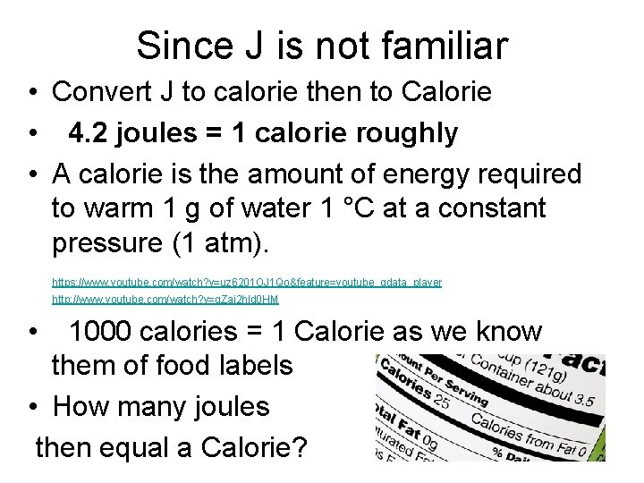 1 2 Quantifying Energy Quantity is a number