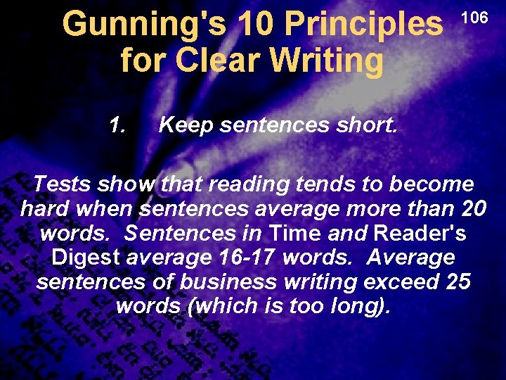 79 Gunnings 10 Principles for Clear Writing Robert