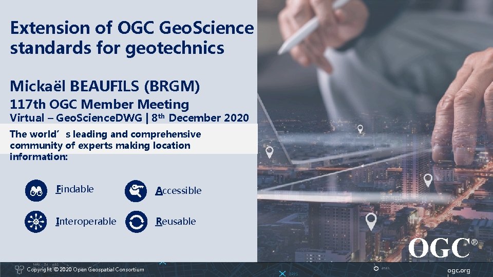 Extension of OGC Geo Science standards for geotechnics
