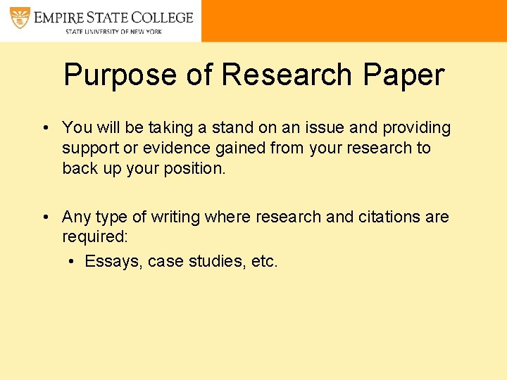 Writing A Research Paper Purpose Of Research Paper