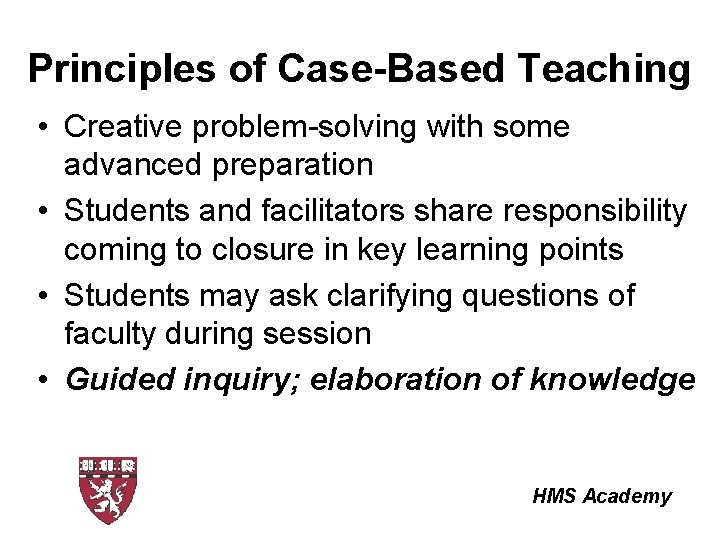 Teaching Formats for the Preclerkship Curriculum Overview And