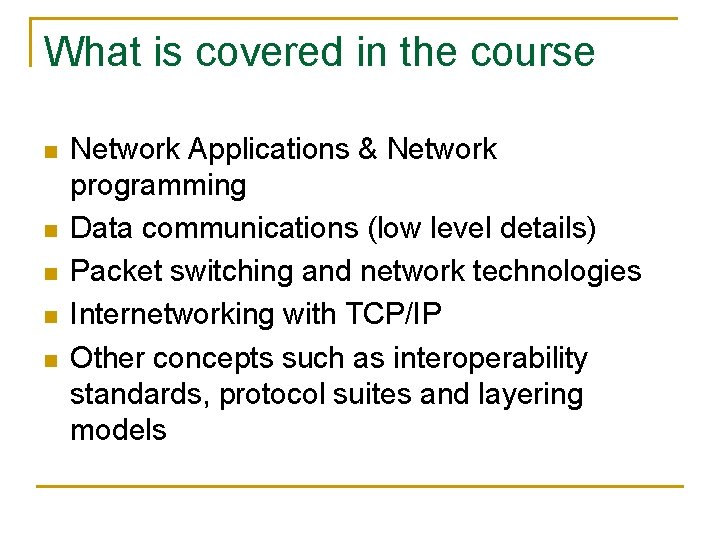 Introduction to Computer Networks Dr John P Abraham