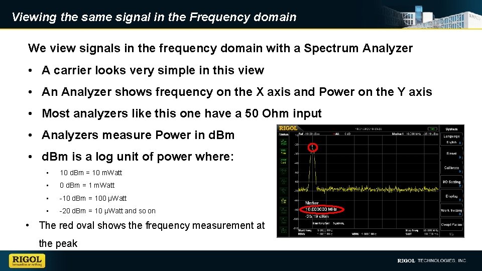 RIGOL Introduction to Radio Frequency Signals Understanding Time