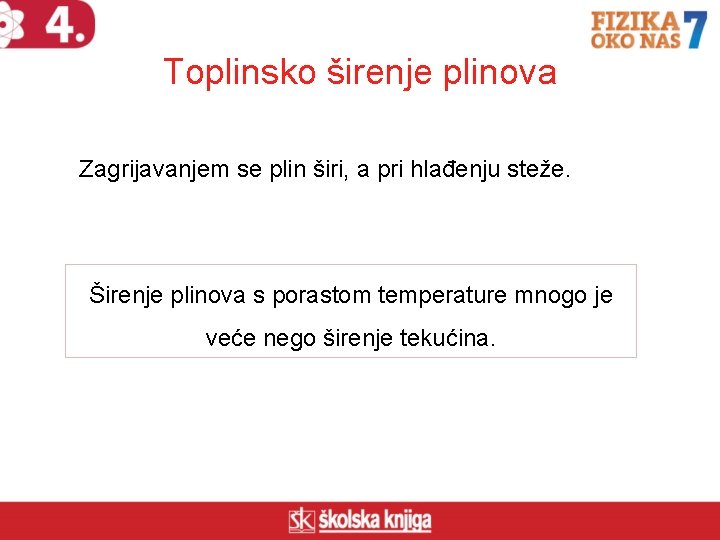 Toplinsko irenje tekuina i plinova Unutarnja energija i