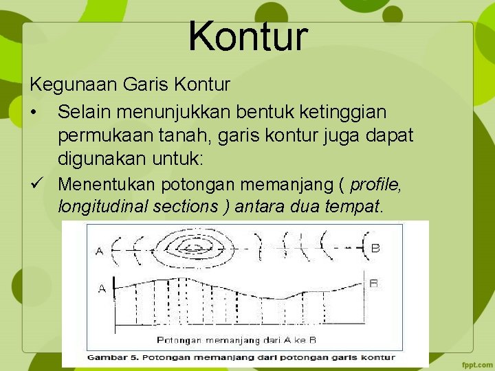 GARIS KETINGGIAN CONTOUR Agar garis kontur dapat dibuat
