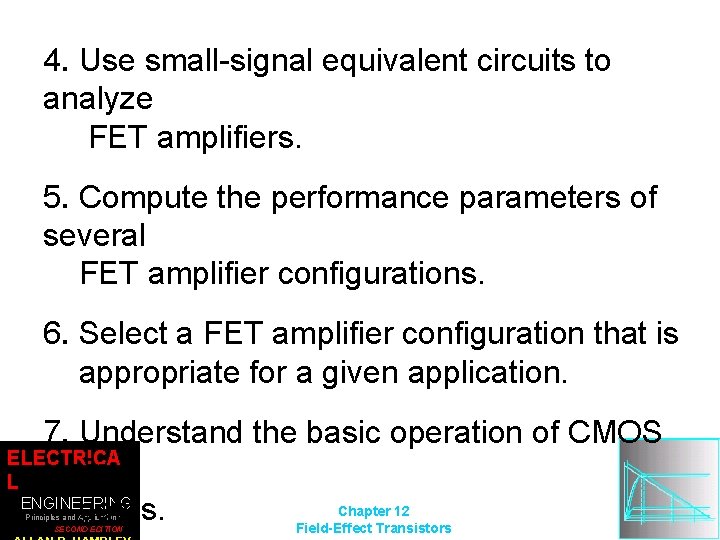Chapter 12 FieldEffect Transistors 1 Understand MOSFET operation