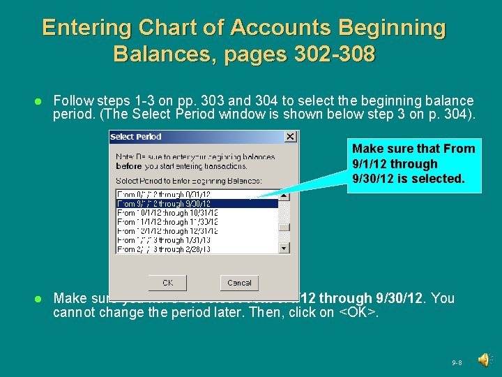 Chapter 09 New Company Setup and Beginning Balances