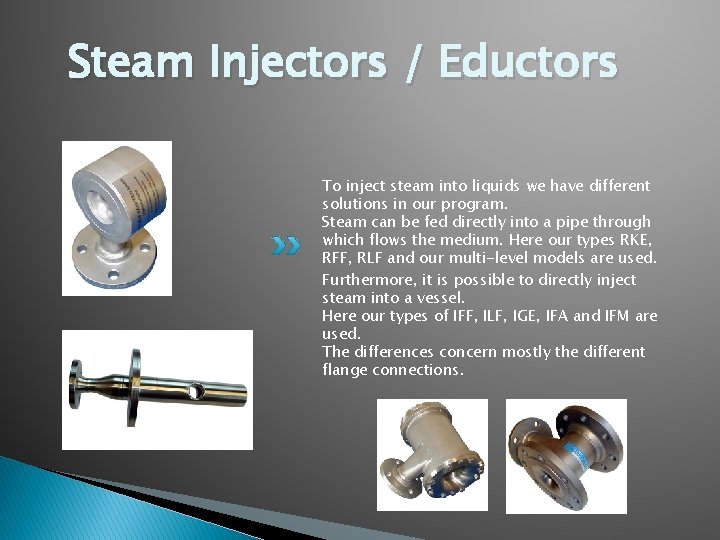 Helmut Kmpken Gmb H Special Constructions Steam Injectors