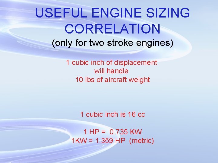 SMALL PROPULSION SYSTEMS FOR UNMANNED AIR VEHICLES MODEL