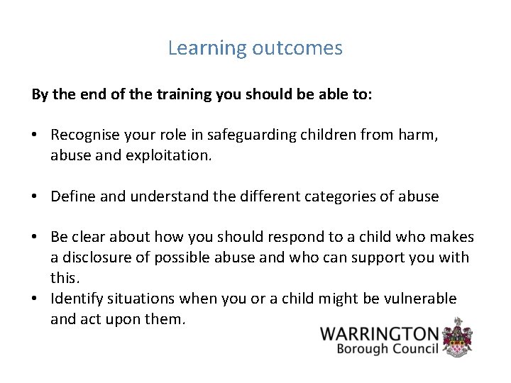 Basic Awareness Safeguarding training Level 2 Safeguarding training