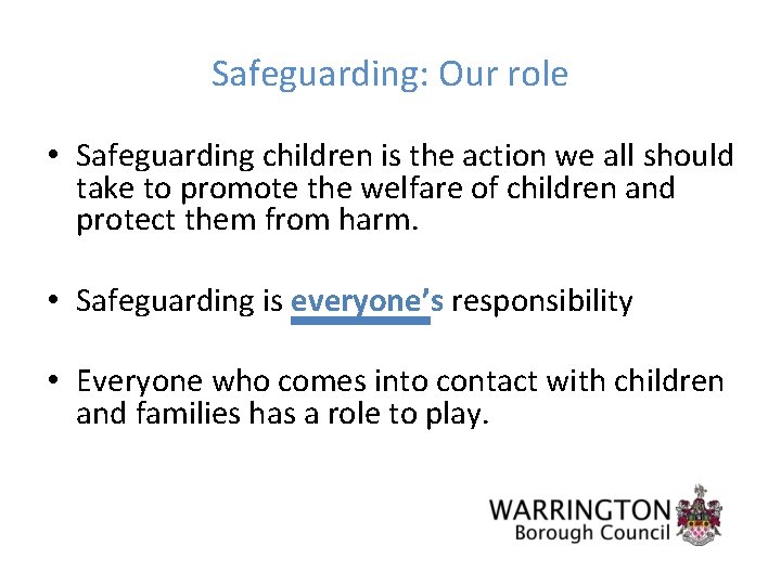 Basic Awareness Safeguarding training Level 2 Safeguarding training