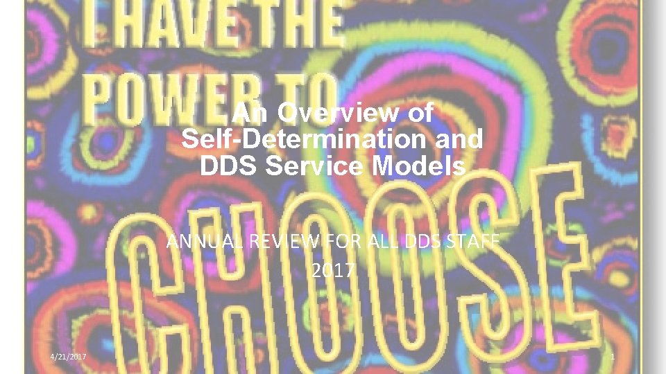 An Overview of SelfDetermination and DDS Service Models