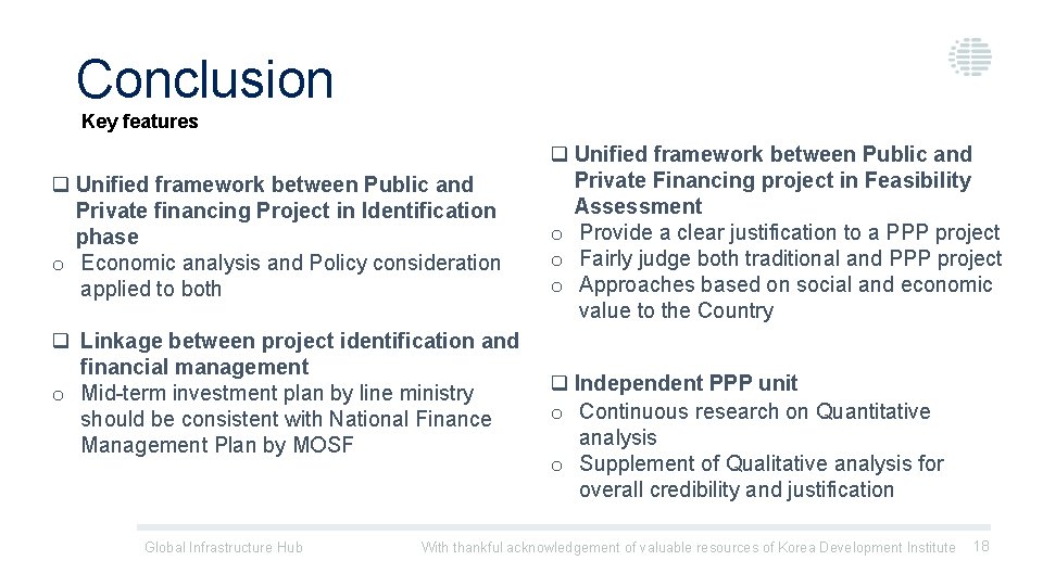 PPP Project Identification and Screening Republic of Korea