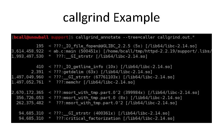 Profiling and Detecting Bottlenecks in Software Bryan Call