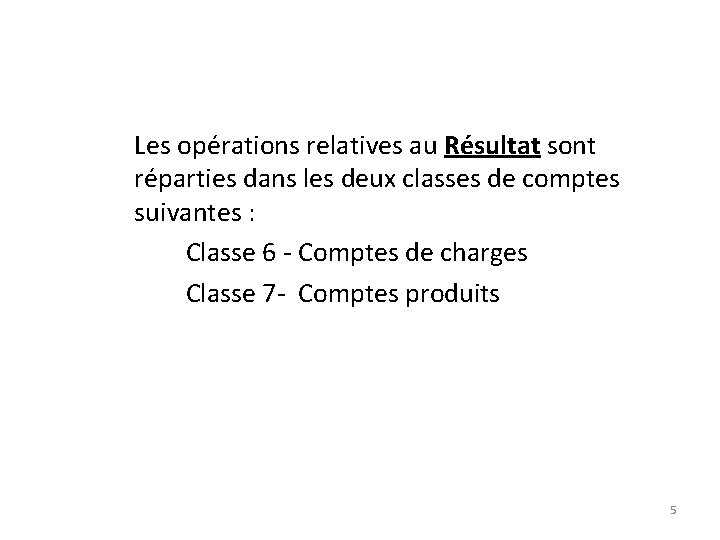 Comptabilit gnrale Cycle comptable Lexercice comptable Le plan