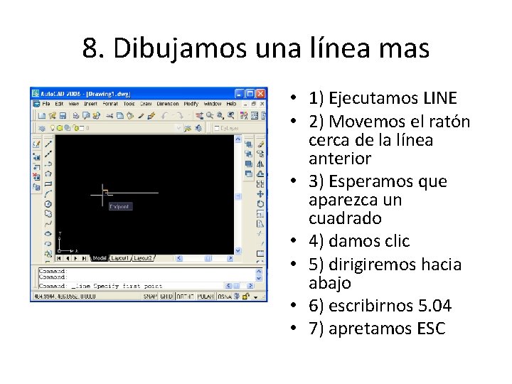 EJERCICIO DE UN PLANO APLICACIN DEL COMANDO LINE