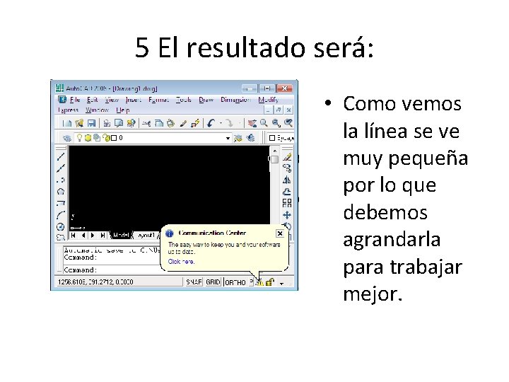 EJERCICIO DE UN PLANO APLICACIN DEL COMANDO LINE