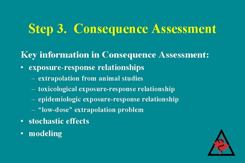 Risk Assessment A Conceptual Introduction Tee L Guidotti