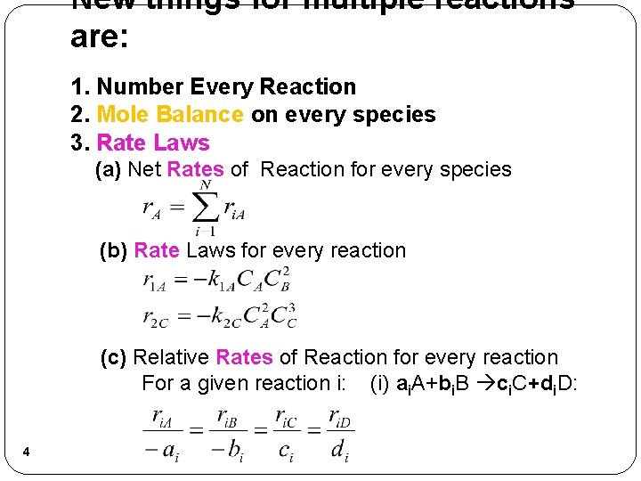 Lecture 13 Chemical Reaction Engineering CRE is the