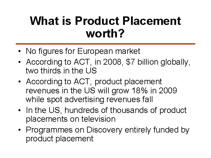 Product Placement Report of Panel 2 Jonathan Davis