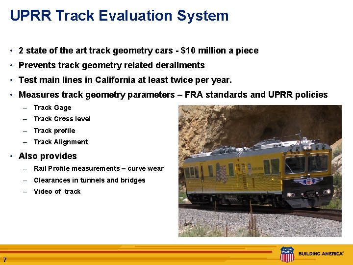 Union Pacific Railroad David Wickersham Chief Engineer Western