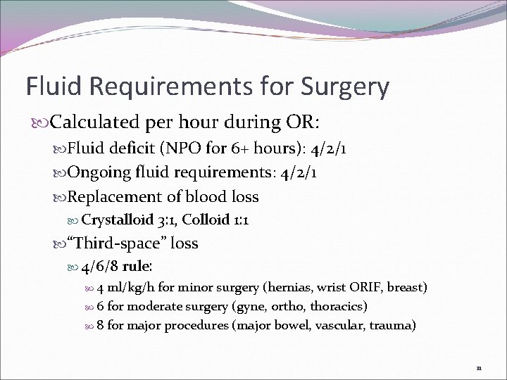 Fluid and Blood Therapy Kelly Shinkaruk MD FRCPC