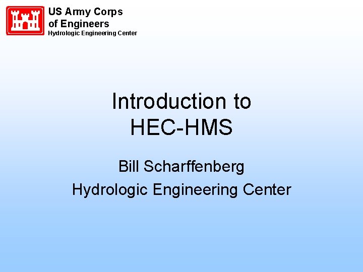 US Army Corps of Engineers Hydrologic Engineering Center