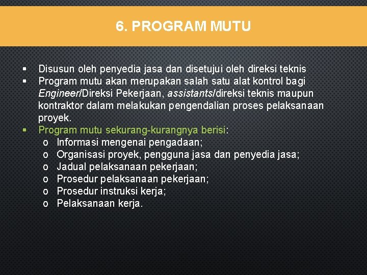 PELATIHAN DASAR TEKNIK I PENGENALAN MANAJEMEN PROYEK BADAN