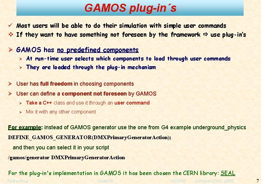 GAMOS an easy and flexible framework for GEANT