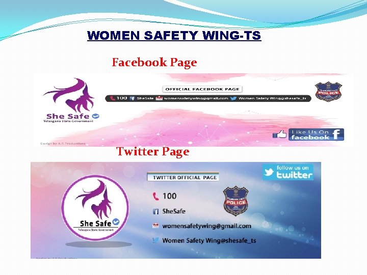 POWER POINT PRESENTATION ON WOMEN SAFETY WING TELANGANA