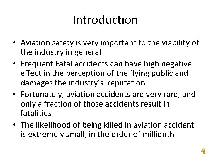 Firdu Bati Video Presentation on Aviation Safety Introduction
