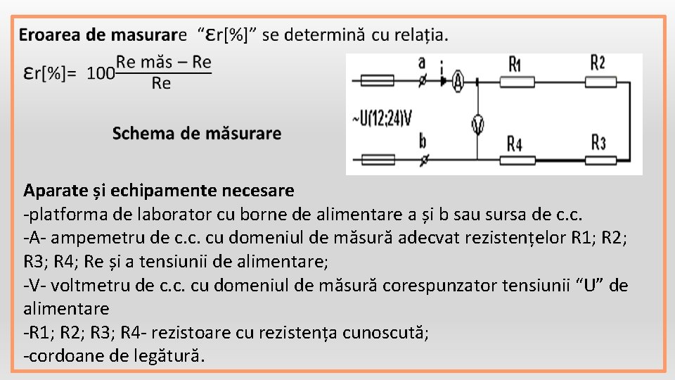 Lucrare de laborator LEGAREA REZISTOARELOR Material elaborat n