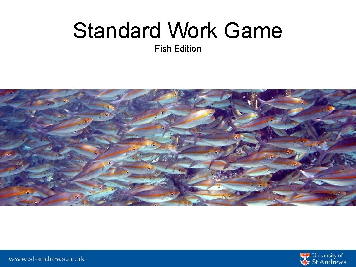 Standard Work Game Fish Edition 1 Standard Fish