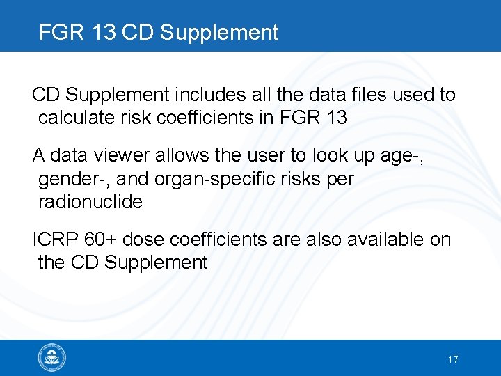 50 Years of Federal Radiation Protection Guidance Whats