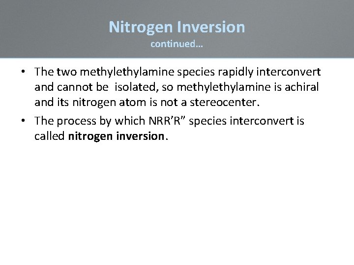 Organic Chemistry PRINCIPLES AND MECHANISMS Chapter 5 Lecture