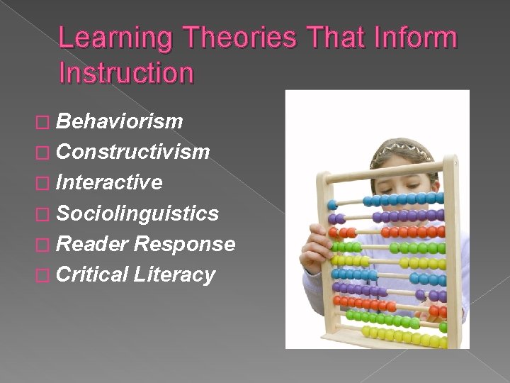 Historical Context for Literacy Instruction United States of