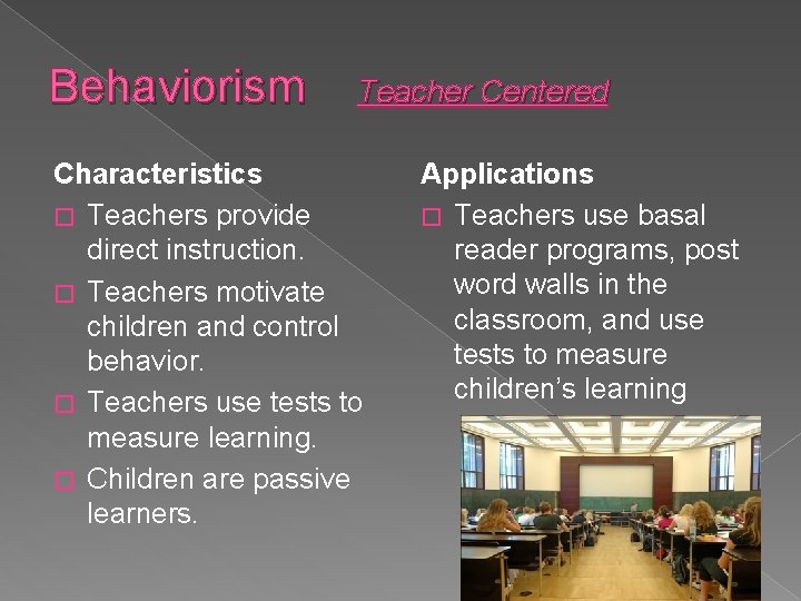 Historical Context for Literacy Instruction United States of