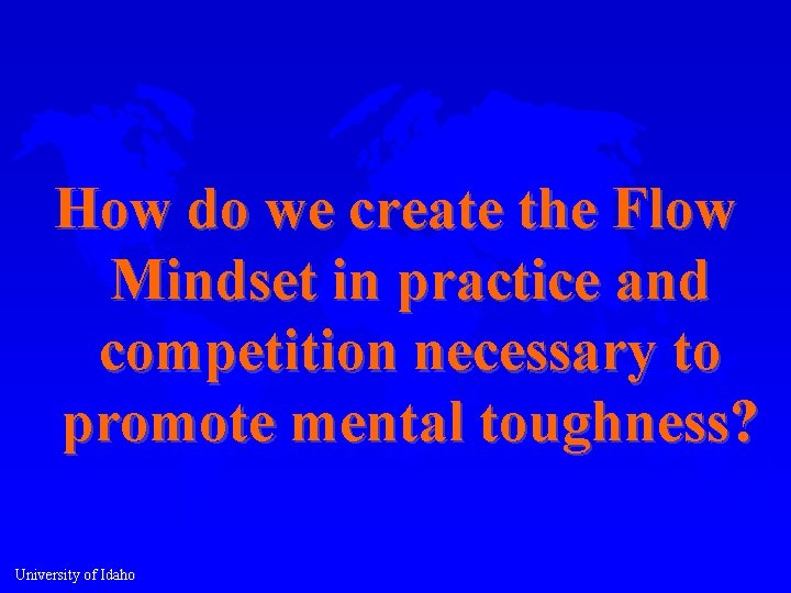 MENTAL PLANS DEVELOPING MENTAL TOUGHNESS THRU SYSTEMATIC PLANNING