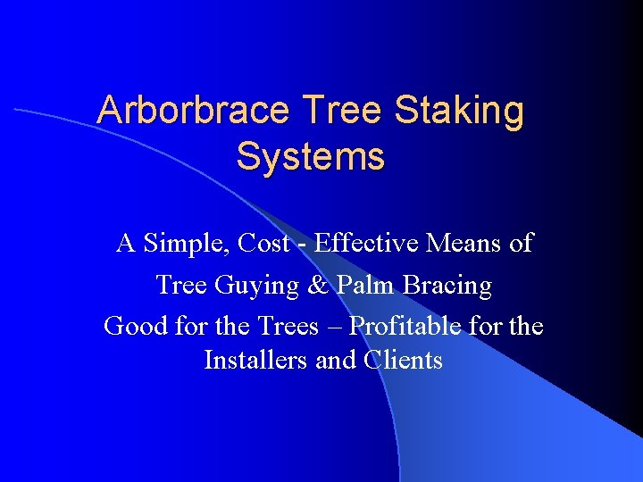 Arborbrace Tree Staking Systems A Simple Cost Effective