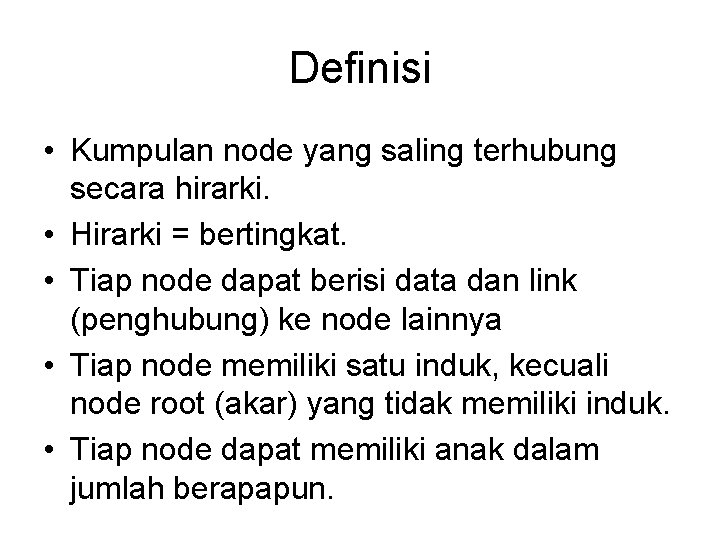 Binary Tree Sub Topik Penjelasan Tree Istilah pada