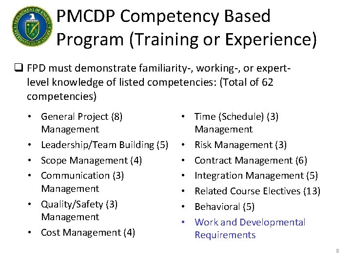 Project Management Career Development Program PMCDP http www