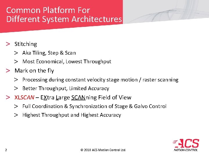 Coordinating Motion Stage and Galvo Scanner Control Motion