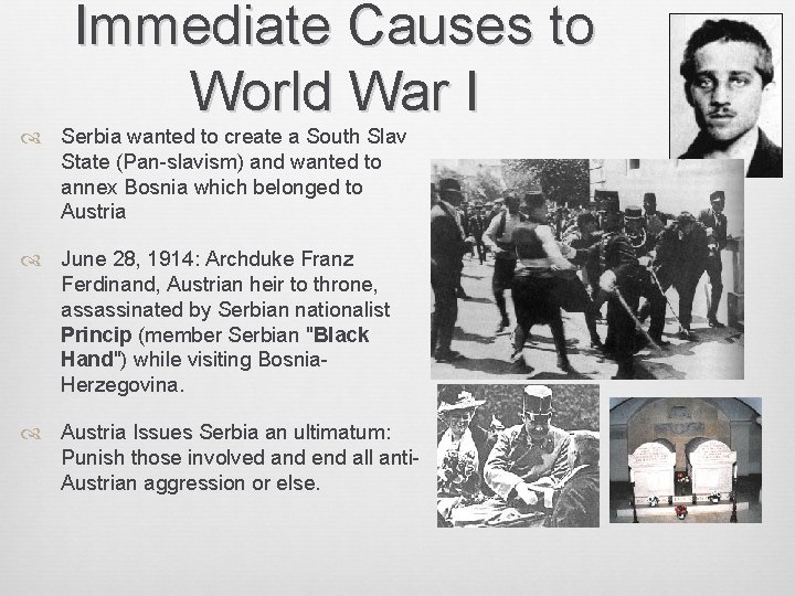 World War I The Powder Keg Ignites World