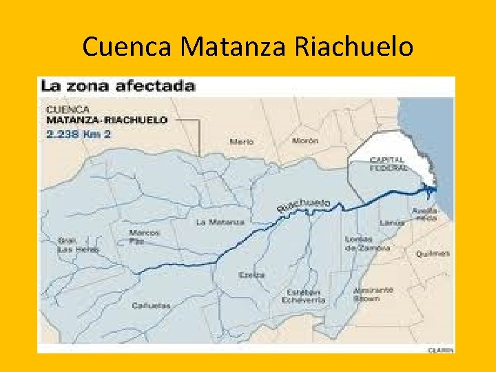 Cuenca Matanza Riachuelo Distribucin de las descargas Contaminacion