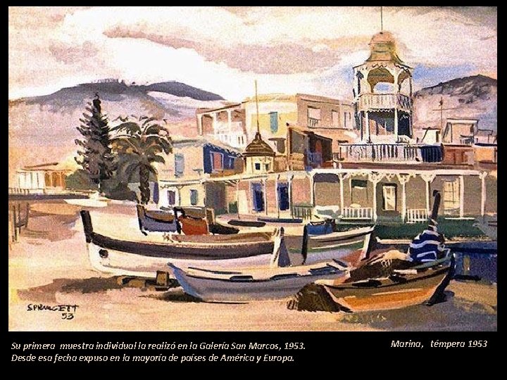 Sabino Springett 1913 2006 Pintor peruano Autorretrato 1936