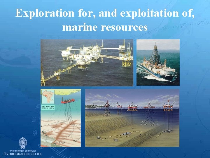 Hydrographic and cartographic products and services including importance